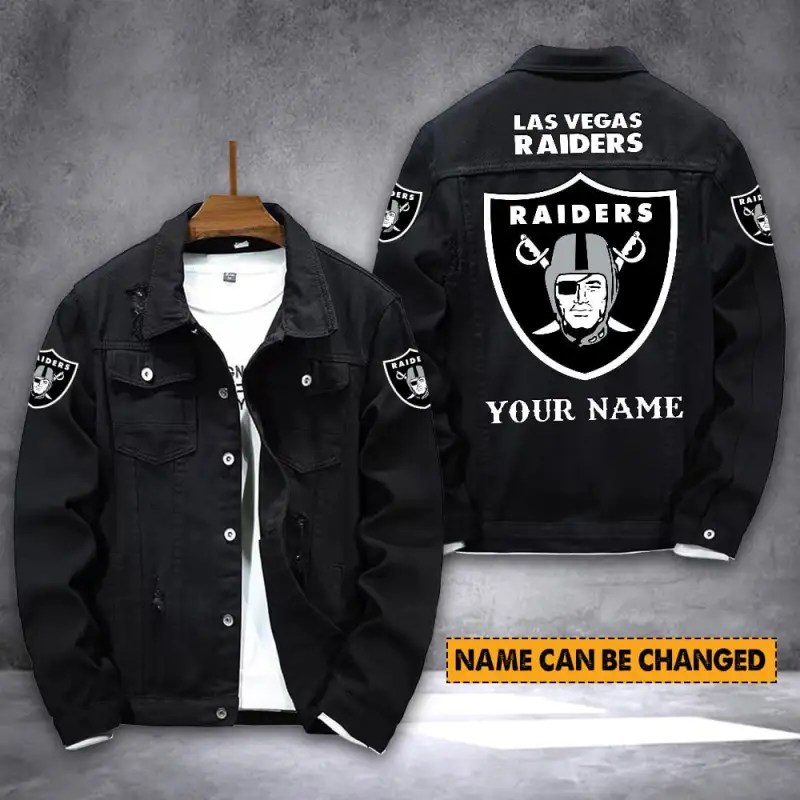 Las Vegas Raiders Personalized New Denim Jacket S9DJ013 - AzicoStar