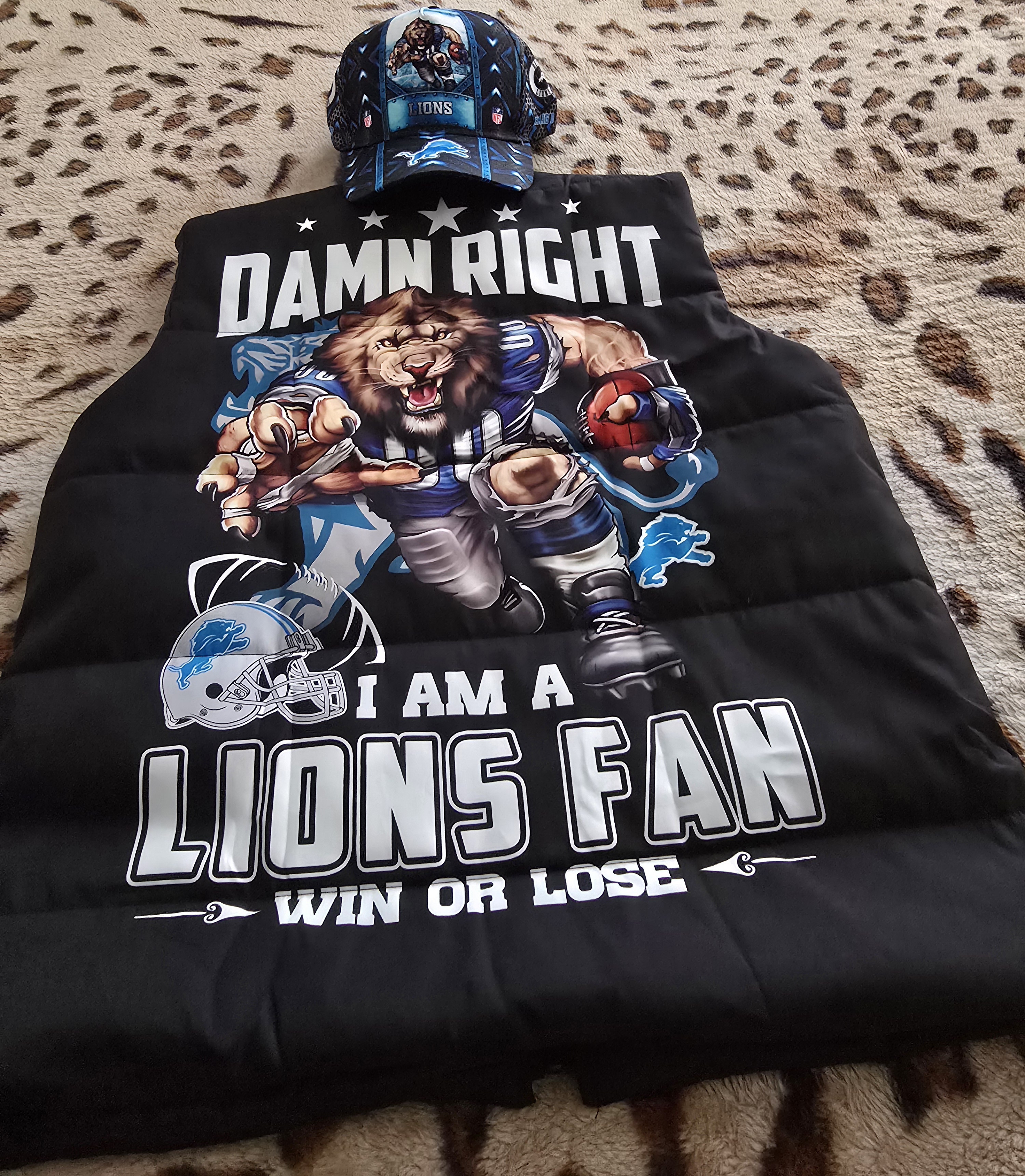Detroit Lions Premium Sleeveless Puffer Jacket New Collection ...