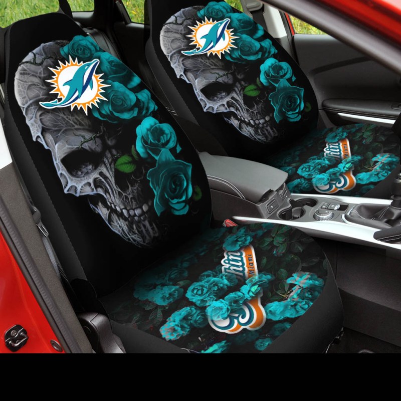 Miami Dolphins Car Seat Covers BG376 - AzicoStar