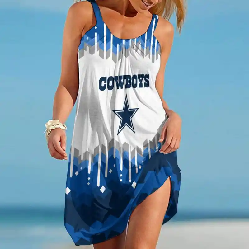 Dallas Cowboys Beach Dress BG65 - AzicoStar