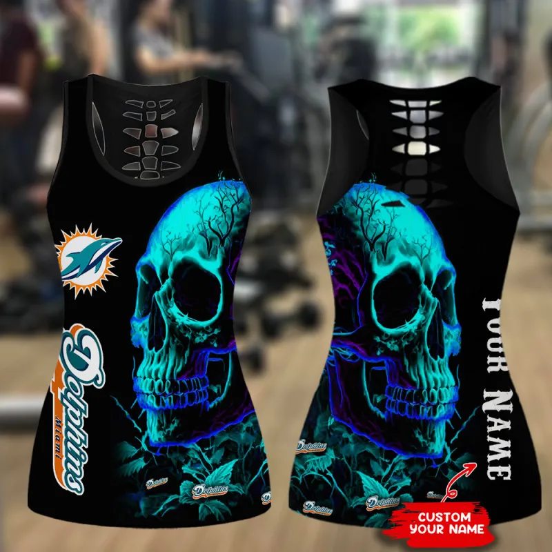 Miami Dolphins Personalized Leggings And Tank Top BG107 - AzicoStar