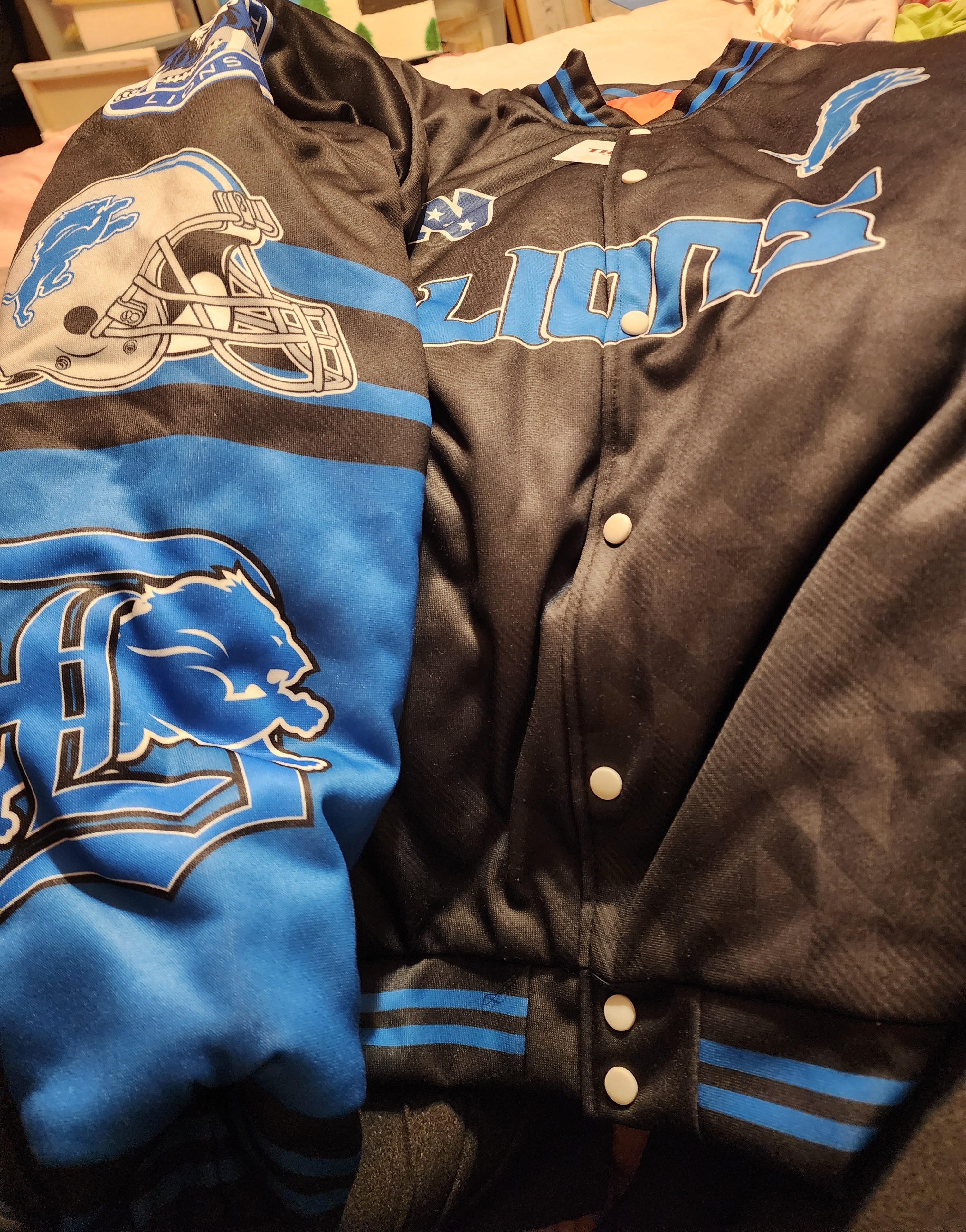 Detroit Lions National Football Conference Unisex Varsity Jacket ...